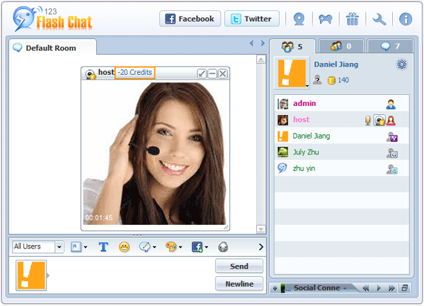 Chat Panel-123 Flash Chat Client Help
